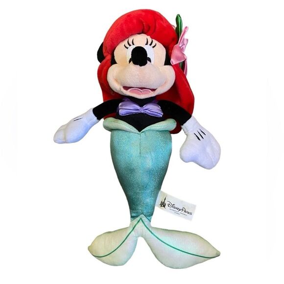Disney | Toys | Disneyparks Minnie Mouse Ariel Mermaid Plush Stuffed ...